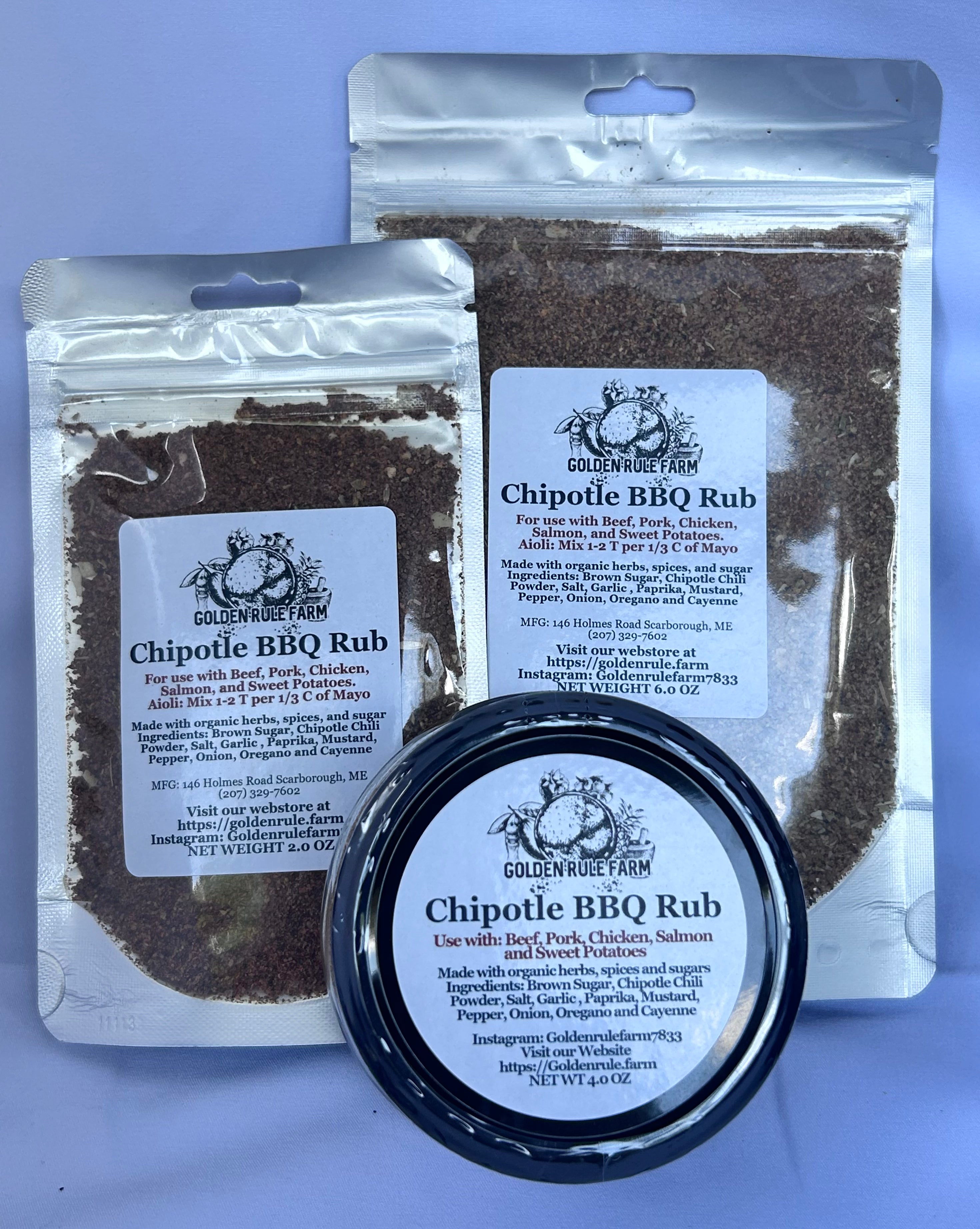Chipotle BBQ Rub – Golden Rule Gourmet Foods