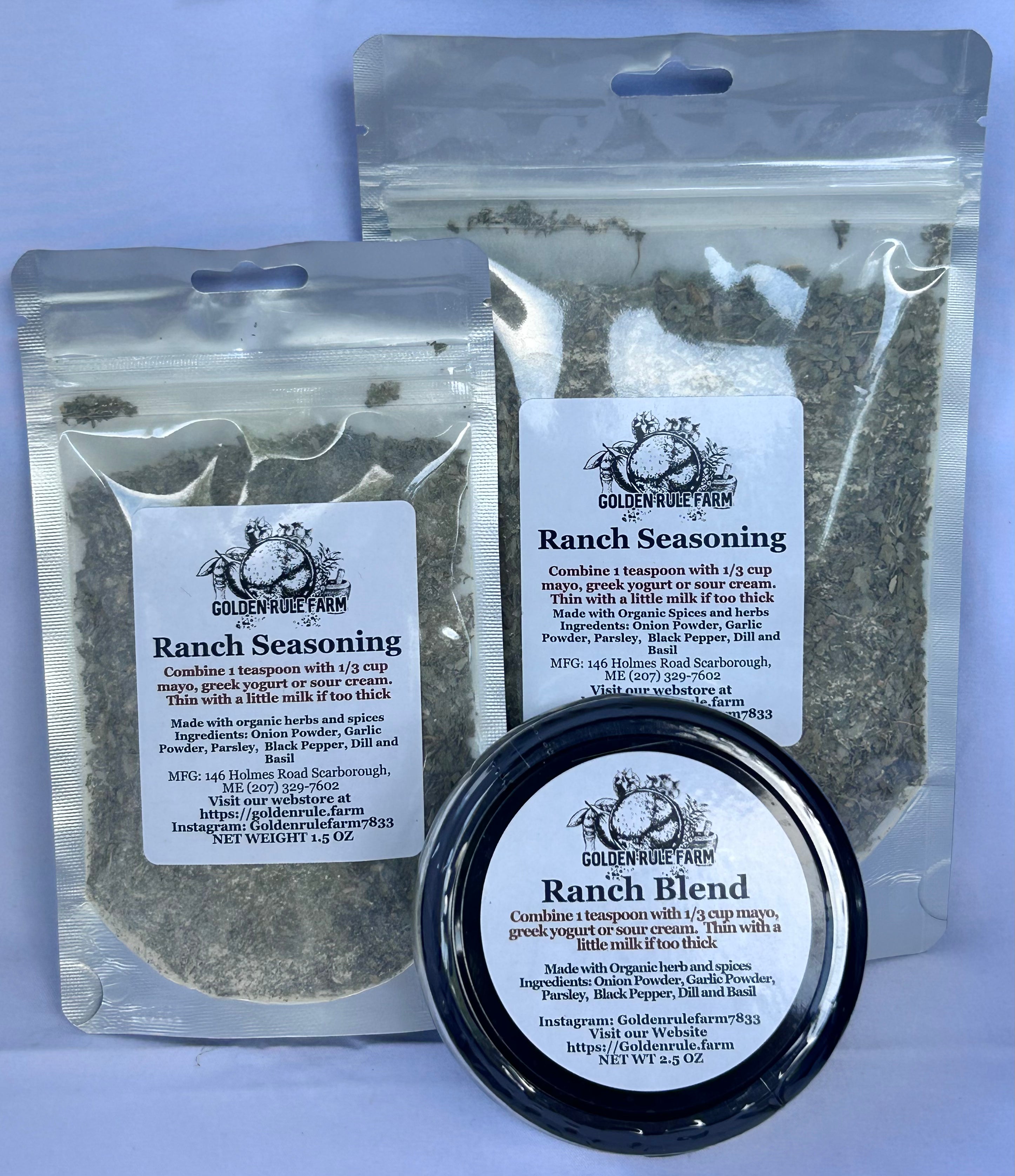 Ranch Seasoning Blend – Golden Rule Gourmet Foods