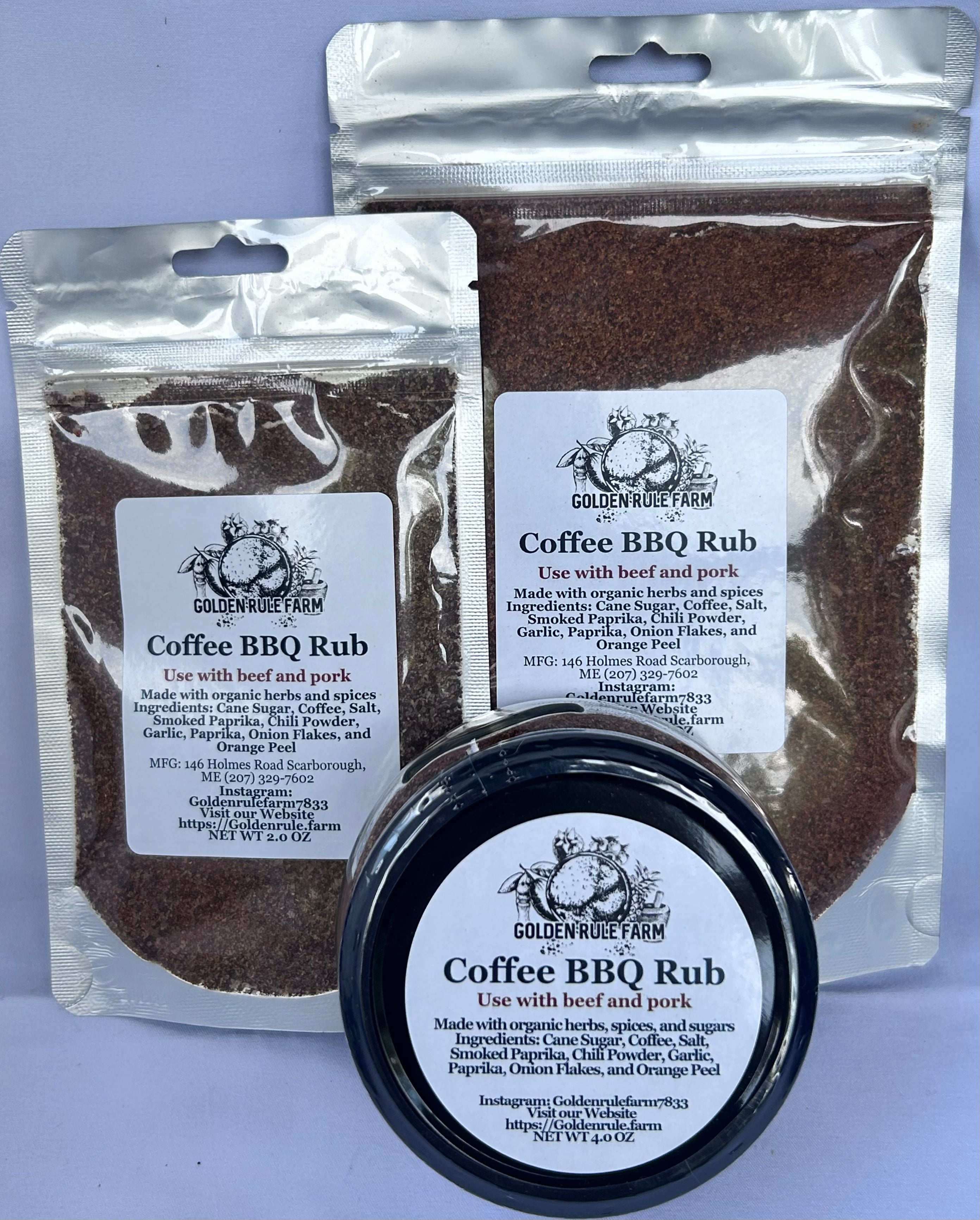 Coffee BBQ Rub – Golden Rule Gourmet Foods